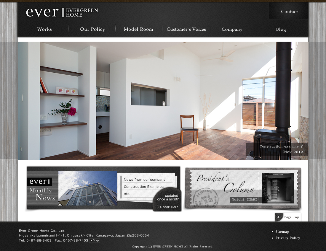 Web Design for a house building company - YUCO Design Studio