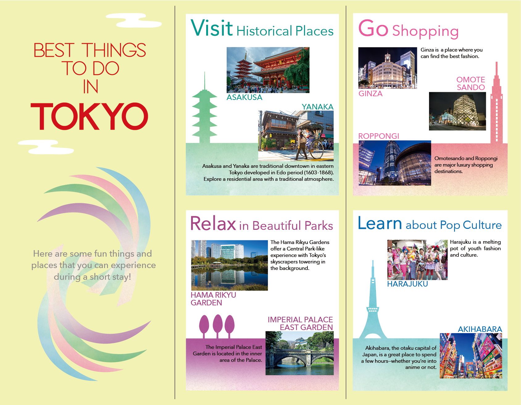 Brochure - Tokyo sightseeing guide - YUCO Design Studio
