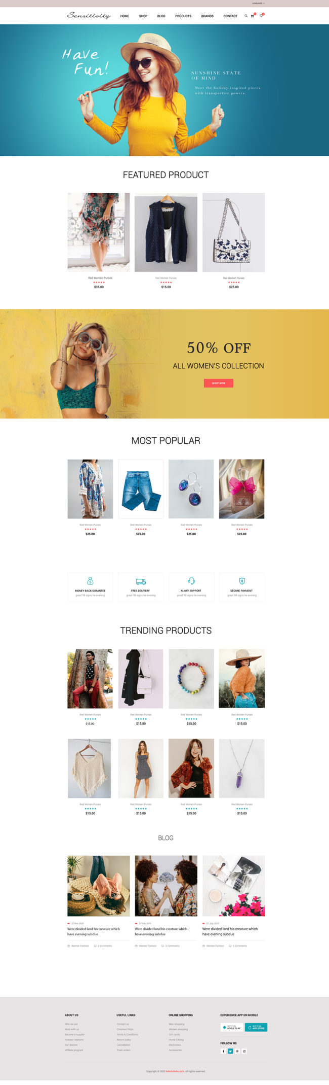 Web design for fashion EC site - YUCO Design Studio
